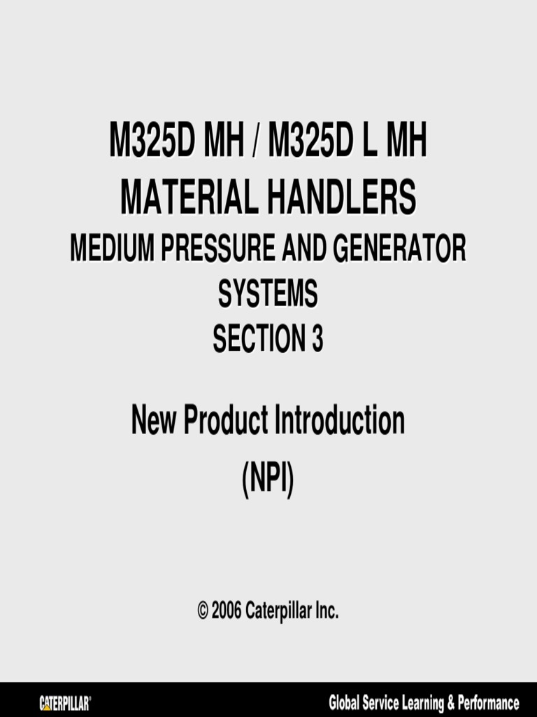 m325d MH Slides | PDF | Valve | Throttle