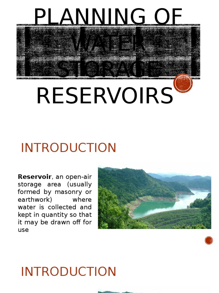 Planning of Water Storage Reservoirs Sarah | Download Free PDF ...