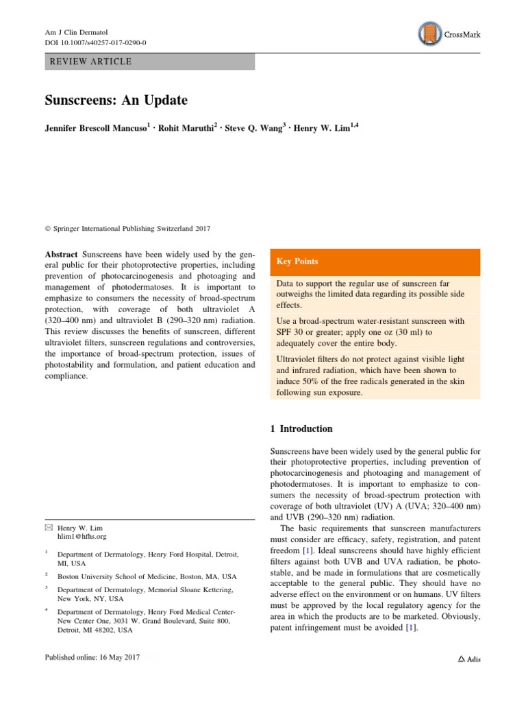 Sunscreen | PDF | Ultraviolet | Sunscreen