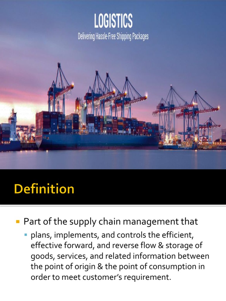 Log Slides | PDF | Transport | Logistics