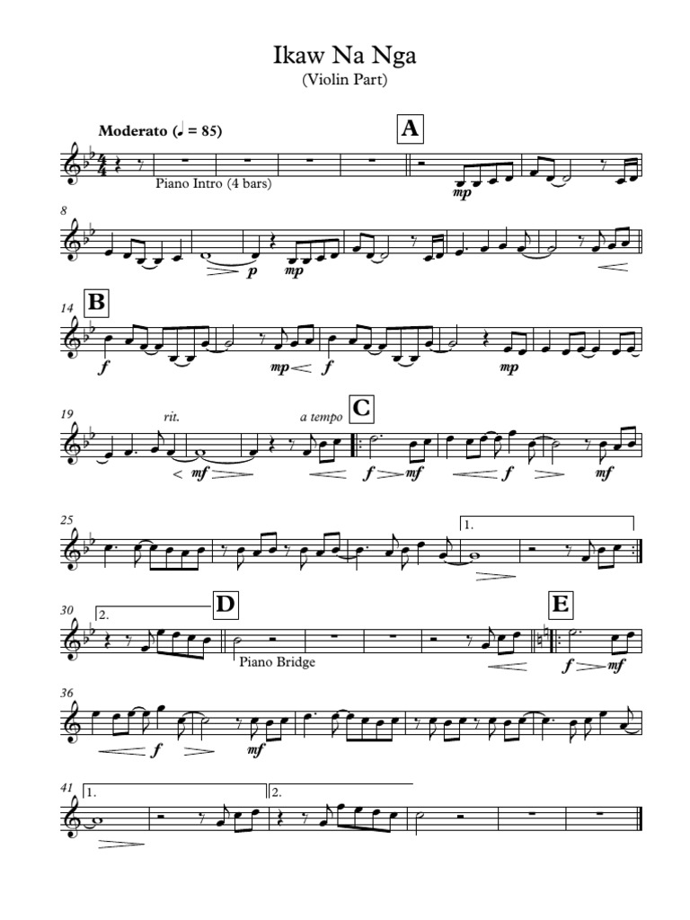 Ikaw Na Nga | PDF | Formes musicales | Compositions musicales
