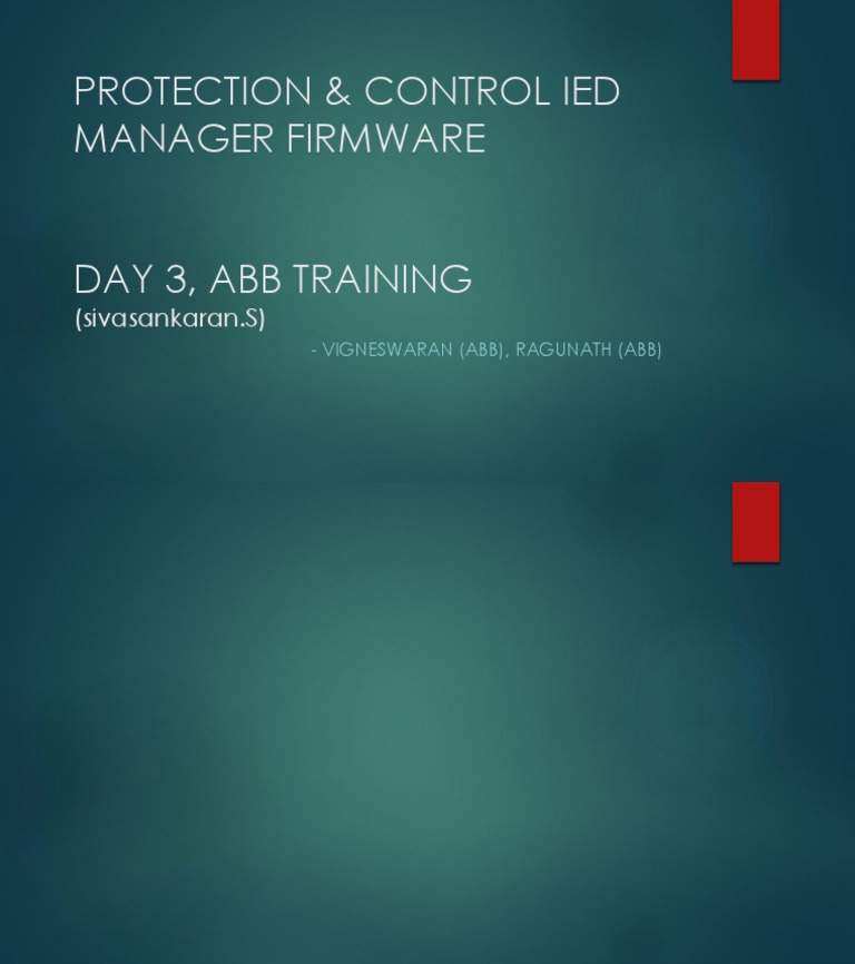 Protection & Control Ied Manager Firmware | PDF | Computing And ...