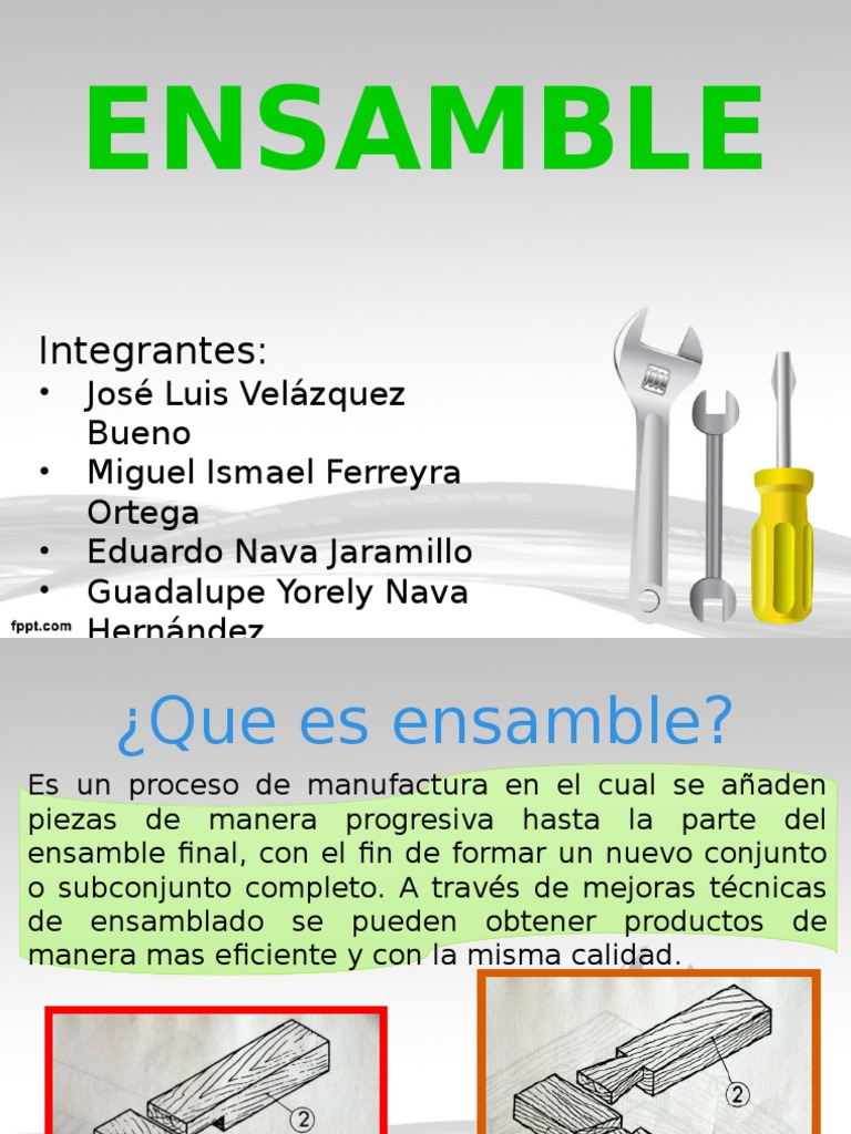 Definición y Tipos de Ensamble | PDF | Soldadura | Construcción