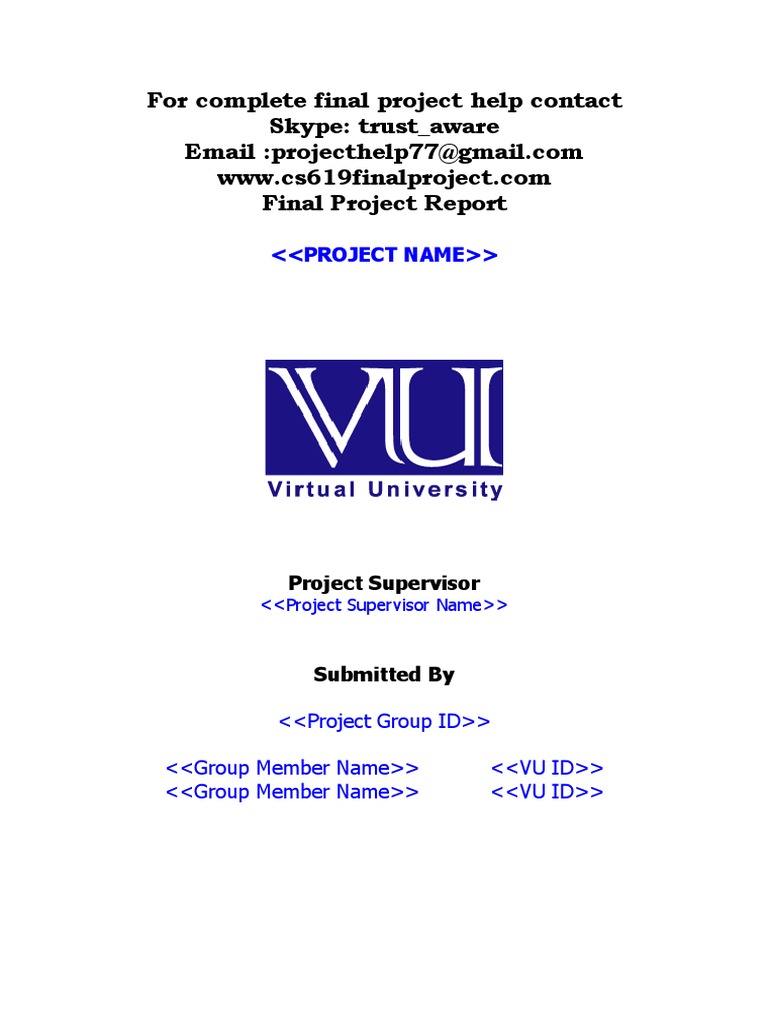 cs619 Final Report Software | PDF | Use Case | Databases