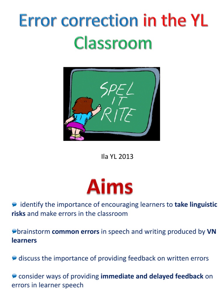 Error Correction Powerpoint | Teachers | Learning