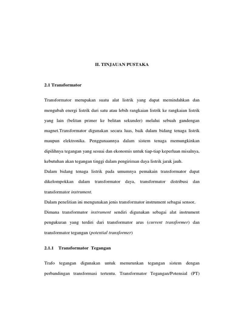 Instrument Transformator (CT & PT) | PDF