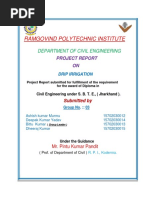 Drip Irigation System, Diagram 1 | PDF | Irrigation | Water Supply