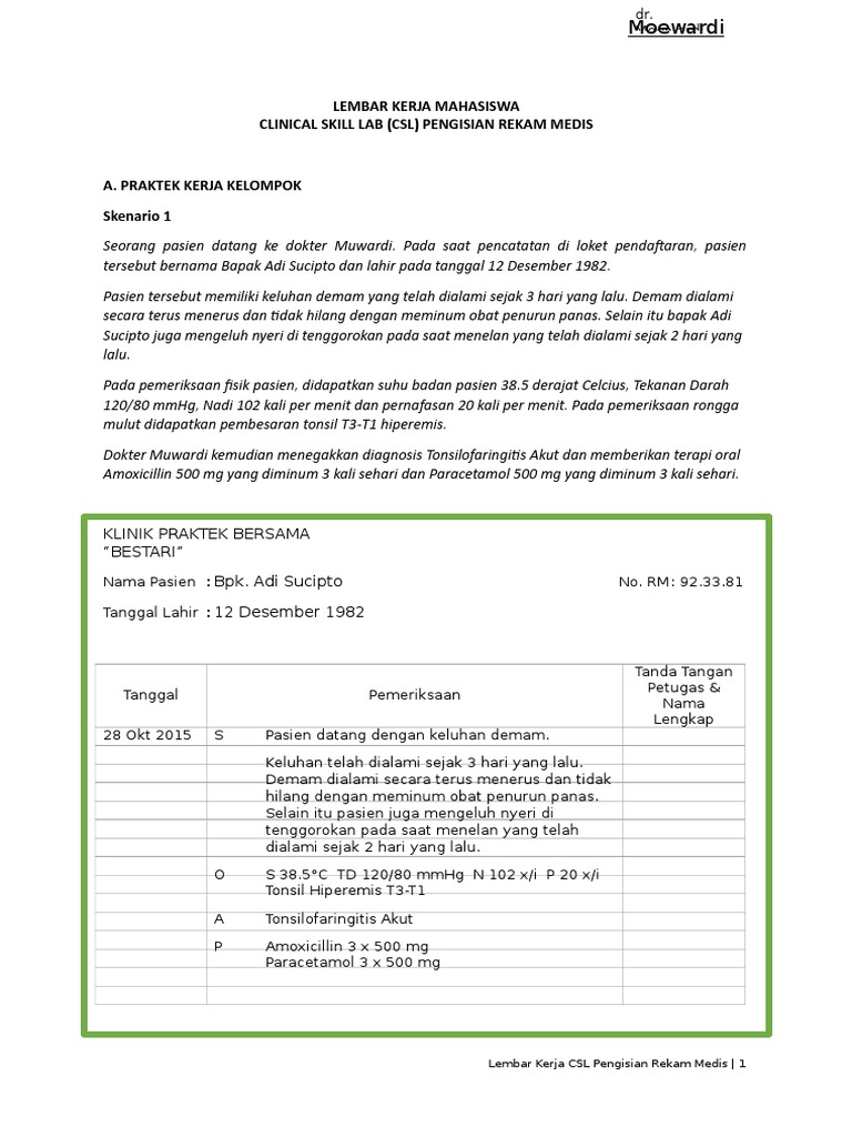CSL Rekam Medik | PDF