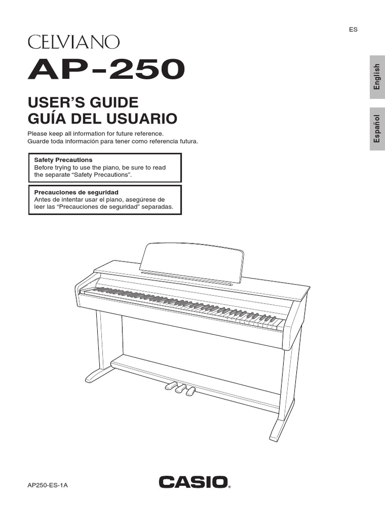 Celviano AP250 Manual PDF | PDF | Piano | Ac Power Plugs And Sockets