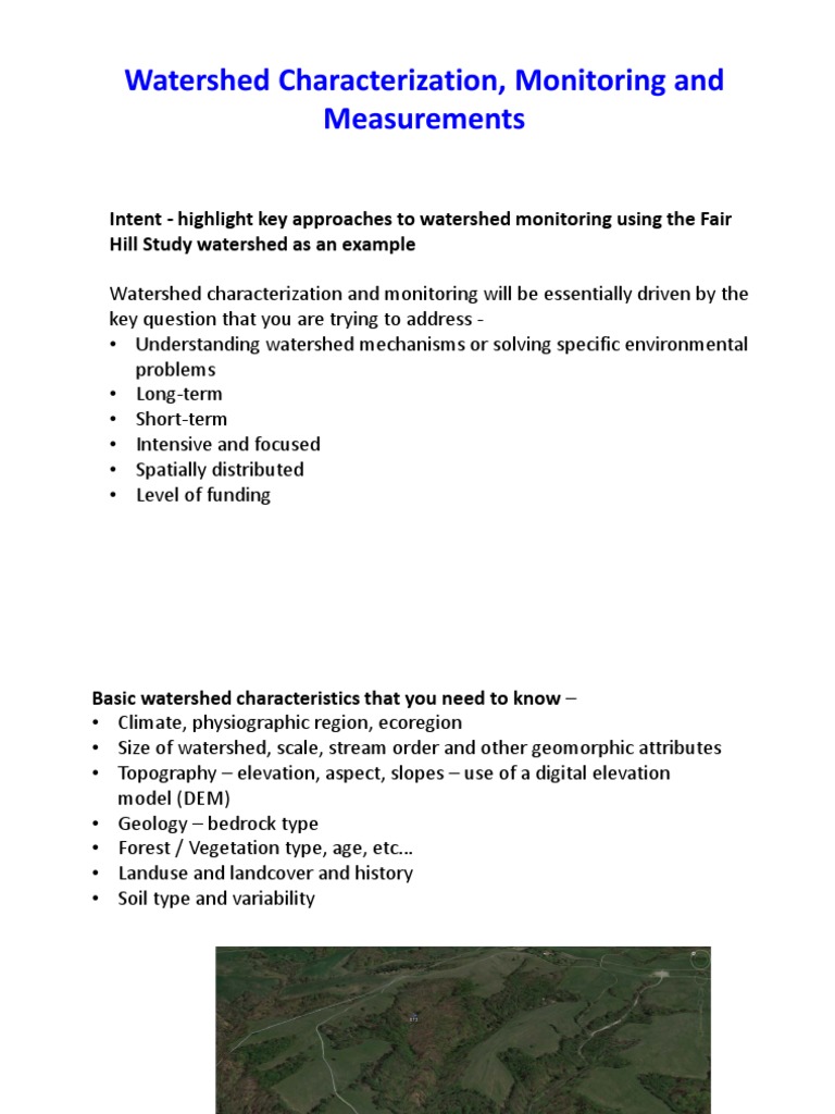 Watershed Characterization Approaches | PDF | Drainage Basin ...