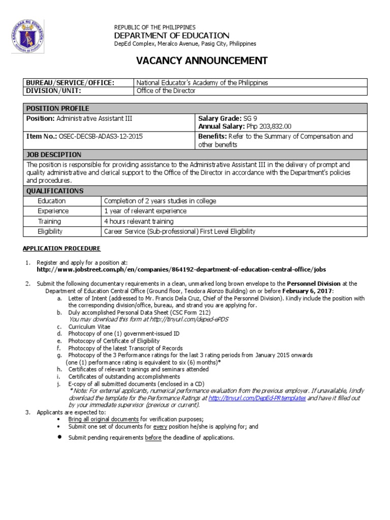 Neap Odir Adas3 01172017 | PDF | Business