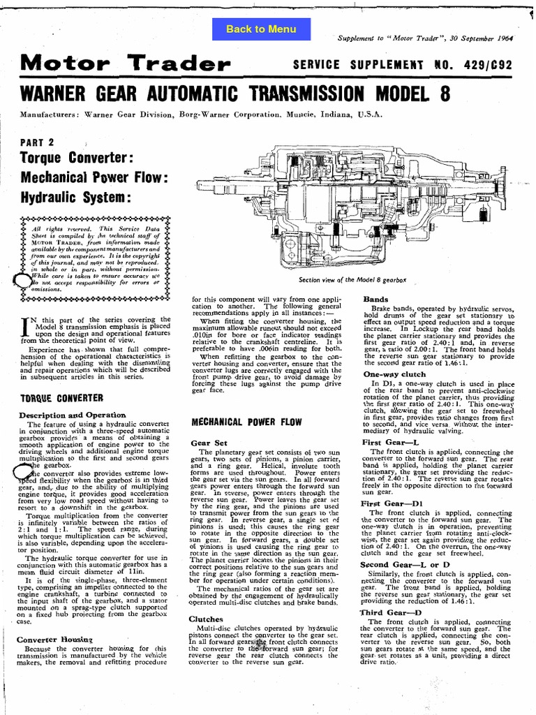 Model 8 Rebuild Information | PDF