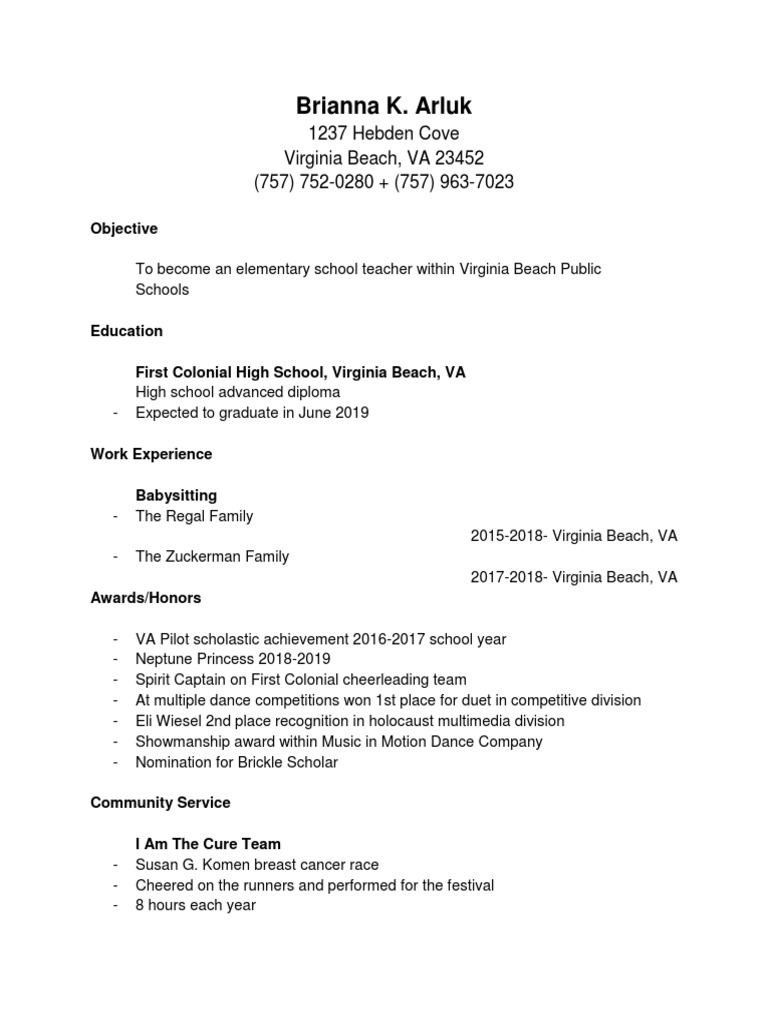 Bri Resume | PDF