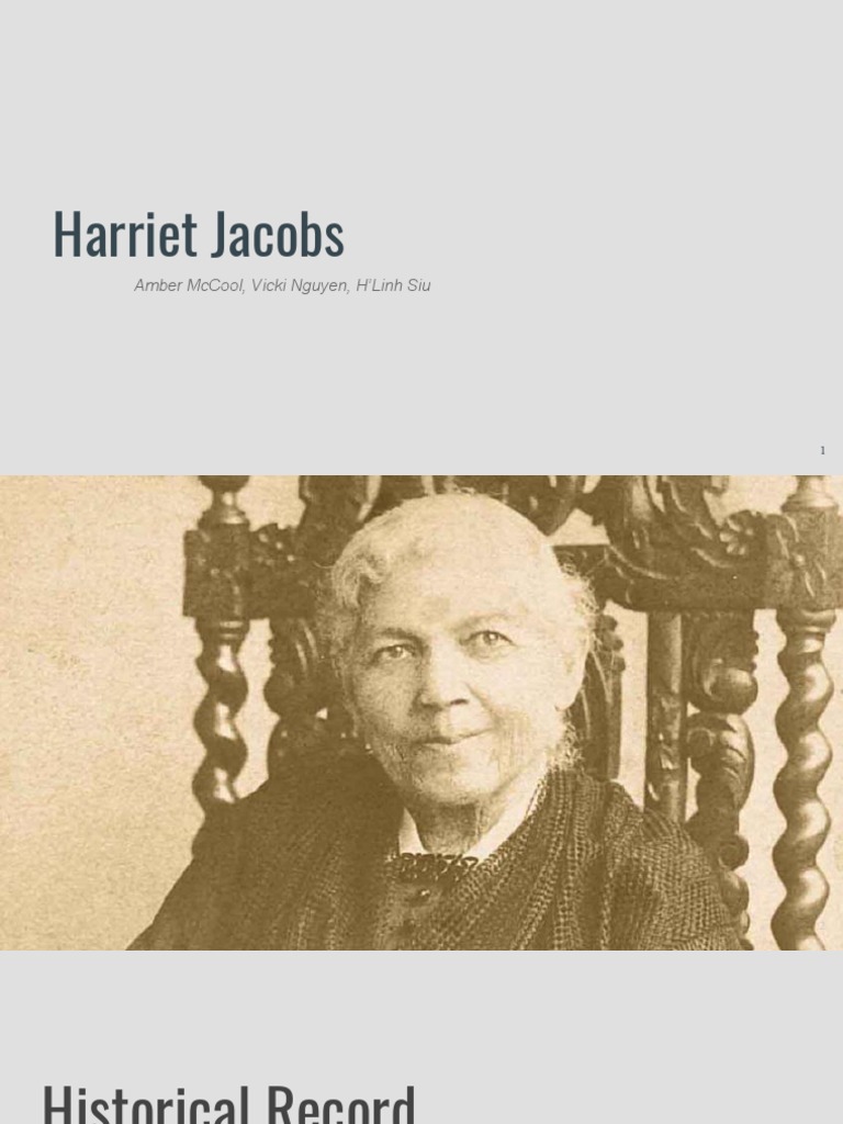 Harriet Jacobs | PDF | Slavery | Narrative