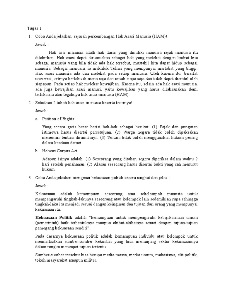 Sejarah dan Teori Hak Asasi Manusia | PDF