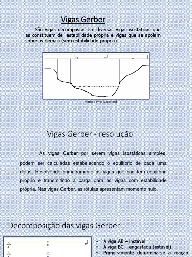 Aula 8 - Vigas Gerber | PDF | Viga | Mecânica