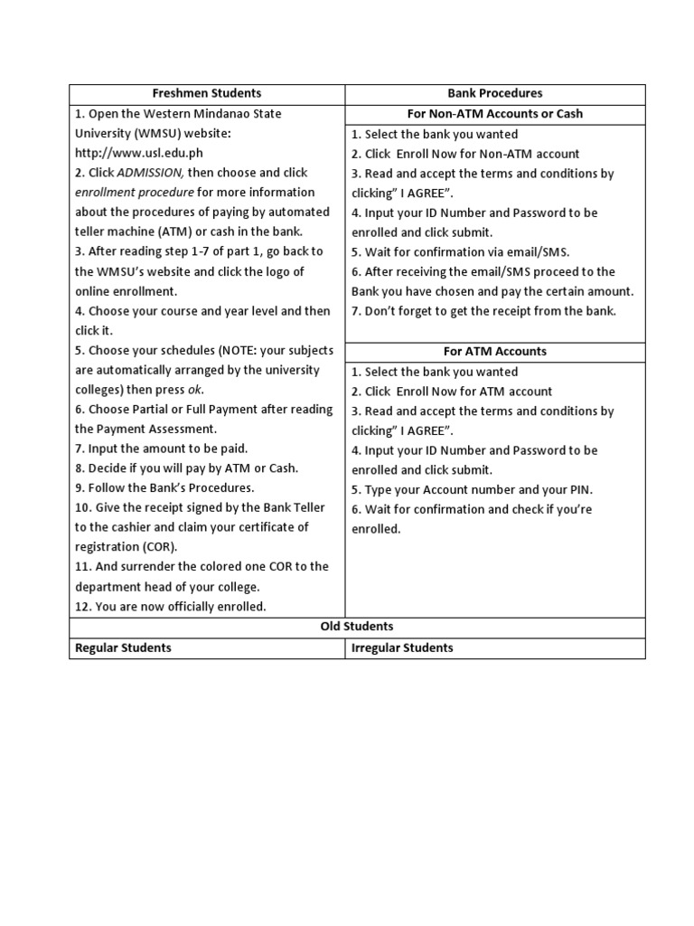 Sample Procedure | PDF | Automated Teller Machine | Cheque