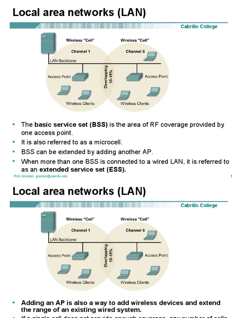 Local Area Networks (LAN) : Rick Graziani Graziani@cabrillo - Edu | PDF ...