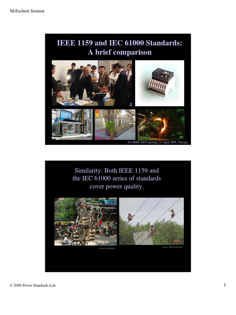 IEEE 1159 and IEC 61000 Standards | PDF | International ...