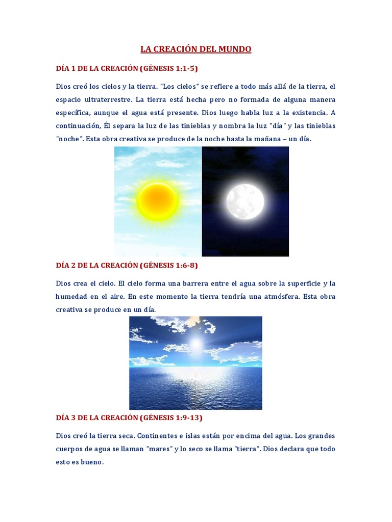 La Creación Del Mundo | PDF | Mitos de la creación | Tierra