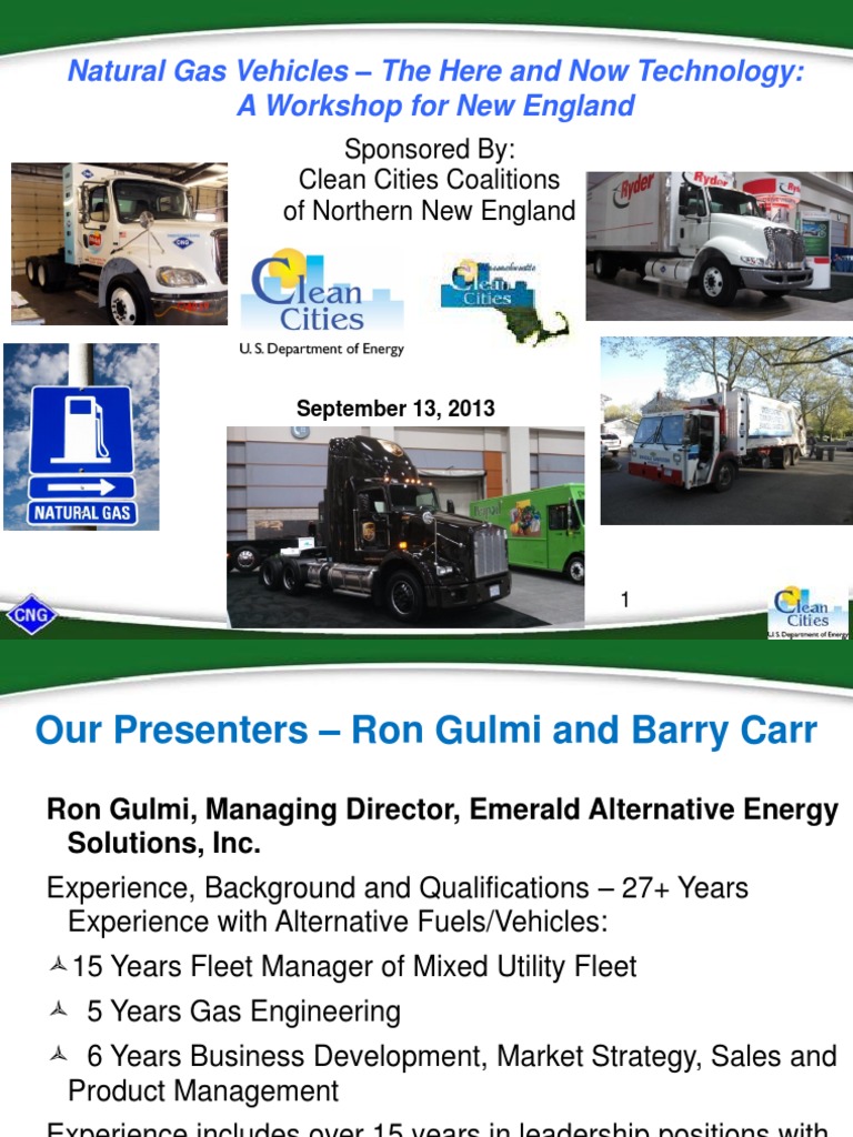 CNG Workshop GPCOG For USDOE MA 091313 - NREL Review PDF | PDF ...