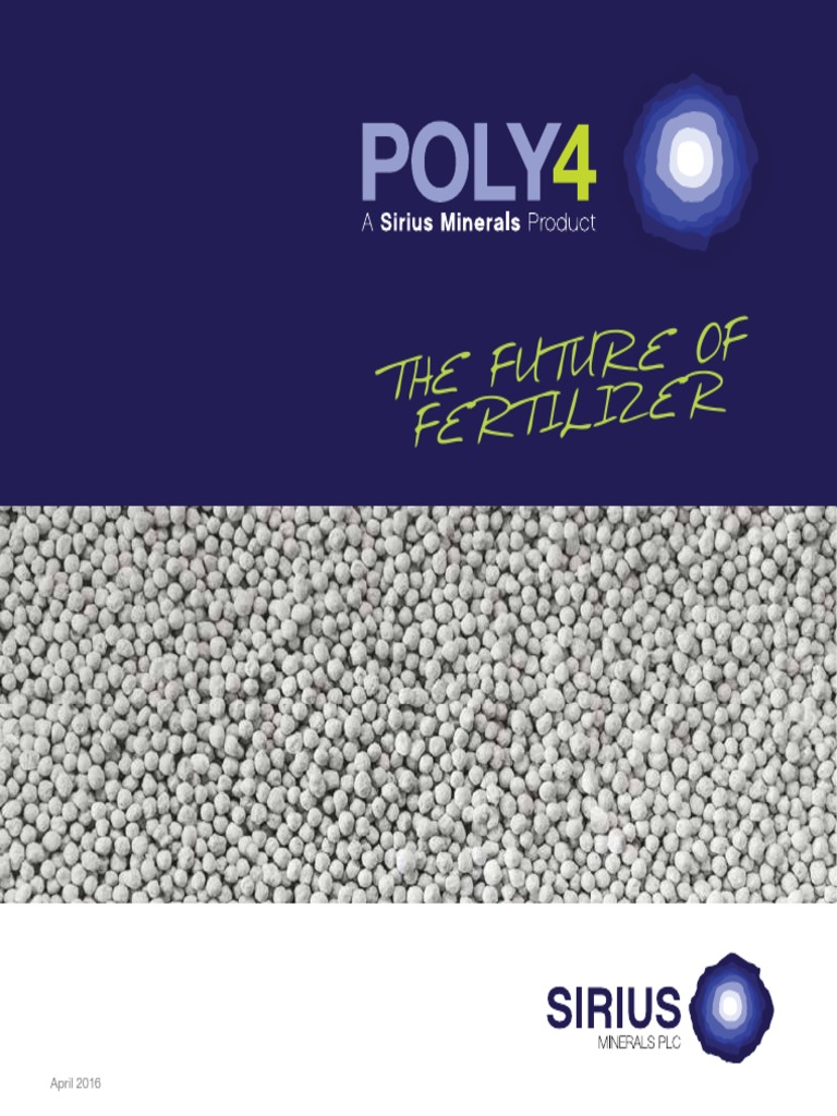 Poly4: The Future of Fertilizer | PDF | Plant Nutrition | Fertilizer