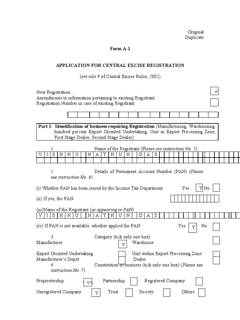 Form A-1: See Instruction No. 6) | PDF | Partnership | Business