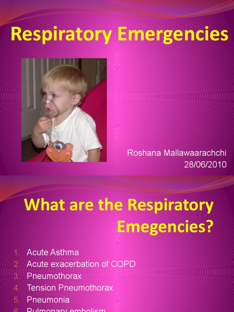 Understanding Respiratory Emergencies | PDF | Asthma | Chronic ...