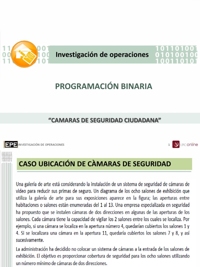 Programación Binaria en Seguridad Ciudadana | PDF | Fabricación e ...