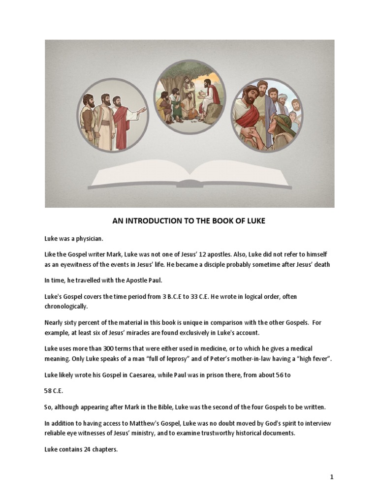 Transcript - 42 Introduction To The Book of Luke | PDF | Ministry Of ...