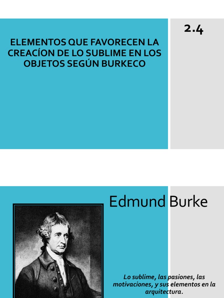 Edmund Burke Lo Sublime | PDF | Edmund Burke | Filosofía