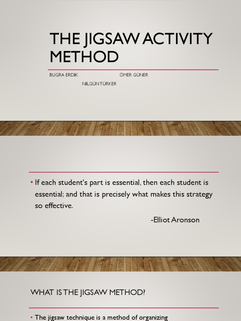 Jigsaw Method for Collaborative Learning | PDF | Career & Growth