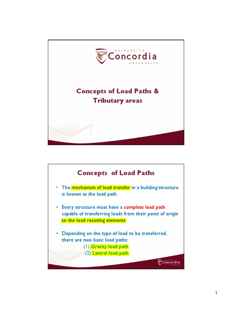 Load Path and Tributary Areas | PDF | Structural Load | Beam (Structure)