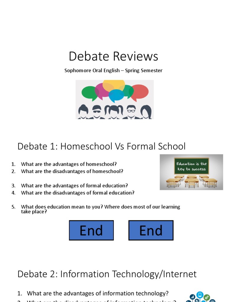 Debate Reviews: Sophomore Oral English - Spring Semester | PDF ...
