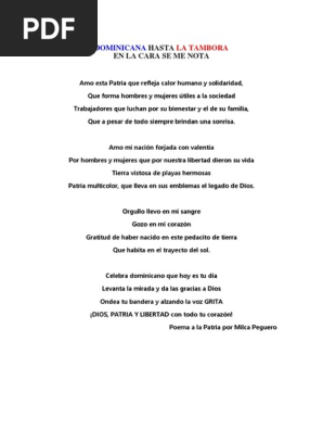 Poema Del Orgullo Dominicano