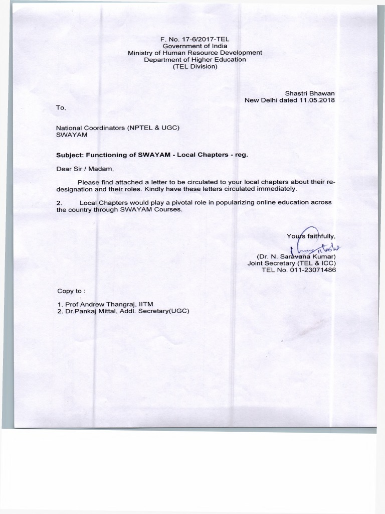 SWAYAM Local Chapters Update | PDF | Educational Technology | Behavior Modification