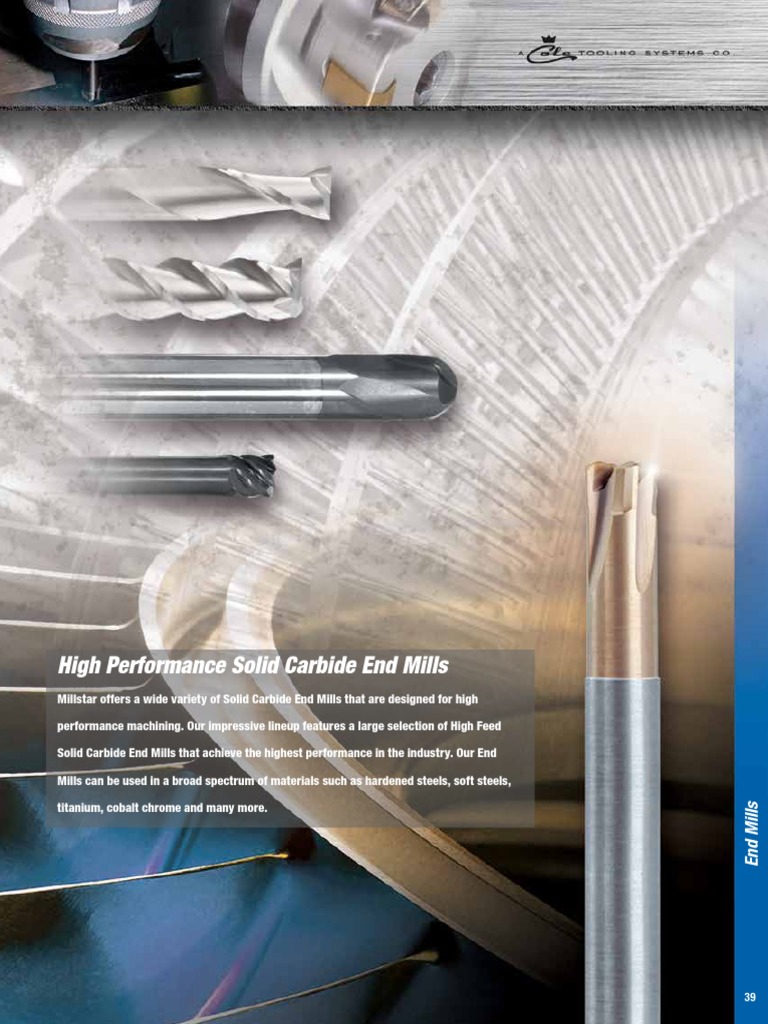 Solid Carbide Catalog Section | PDF | Machining | Metals