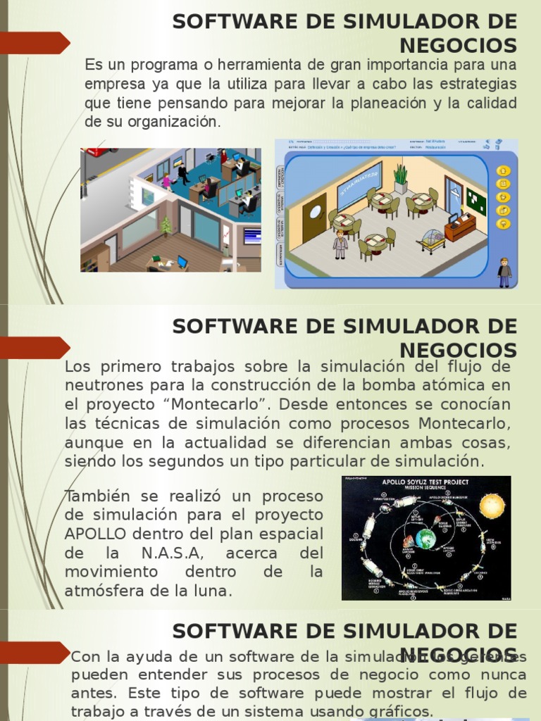 Software de Simulador de Negocios | PDF | Simulación | Software