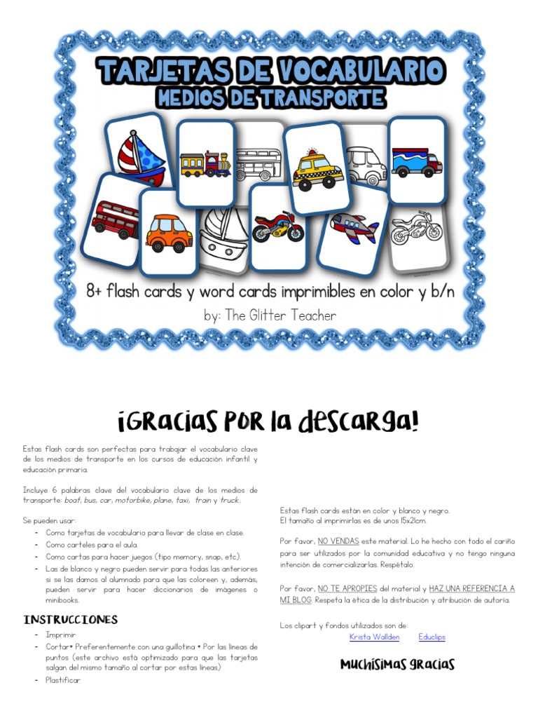 Transportation Flashcards | PDF | Transporte | Informática y tecnología ...