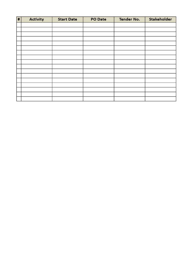 Follow-UP Sheet For Civil Works To | PDF