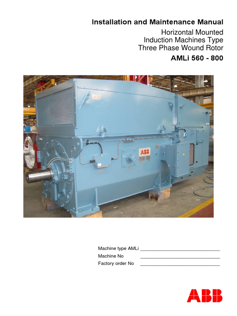 ABB Induction Machines Maintenance Manual | PDF | Bearing (Mechanical ...
