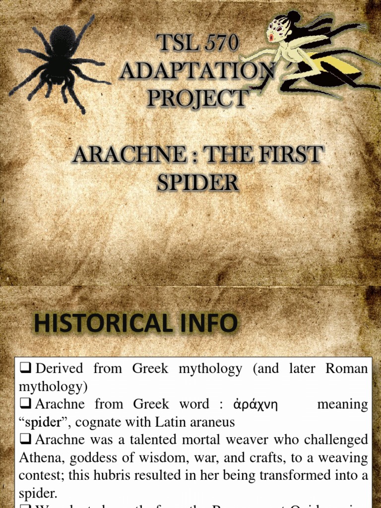 TSL 570 Adaptation Project - Arachne: The First Spider | PDF | Mythology