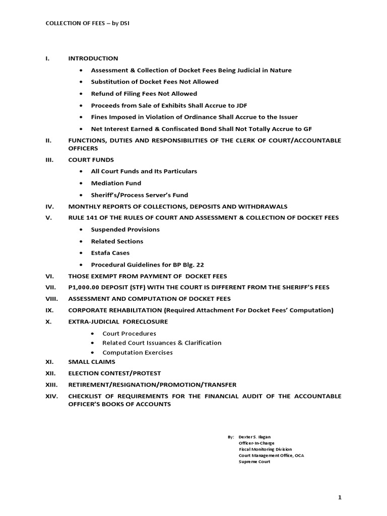 Handout For Clerks of Court PDF | PDF | Law Clerk | Bail