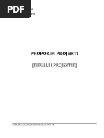 Projekt Propozim Per Teme Diplome | PDF