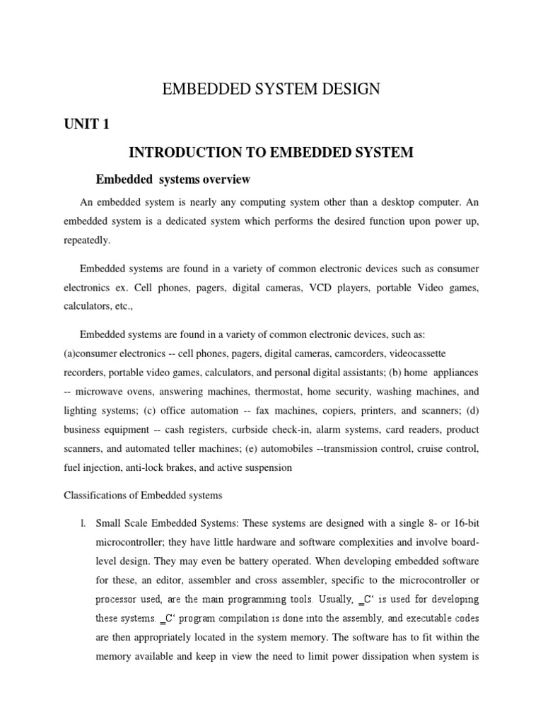 BEI605 Embedded System | PDF | Cpu Cache | Dynamic Random Access Memory