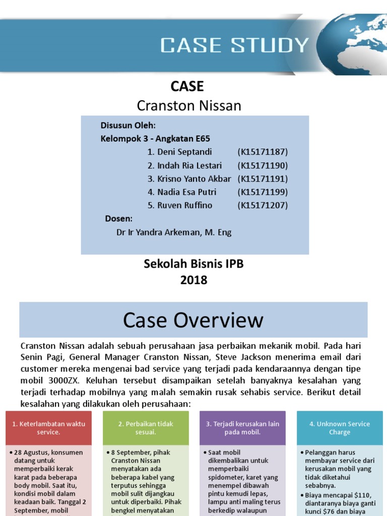 Case Study Cranston Nissan PDF | PDF