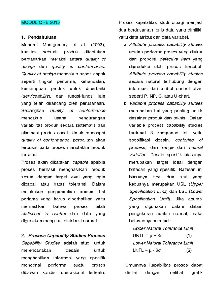 Modul 6-Capability Process | PDF