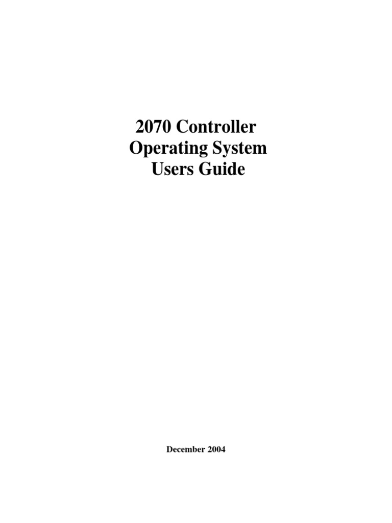 2070 Operating System Manual | PDF | Computer Data Storage | Random Access Memory