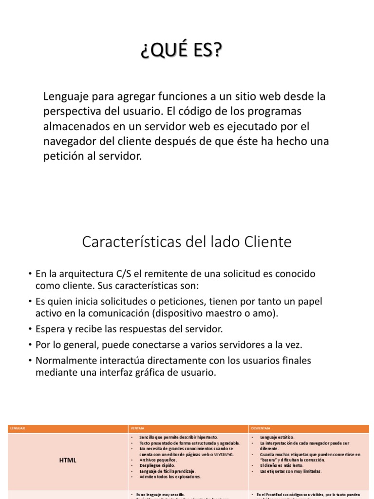 Funciones del Lado del Cliente en Web | PDF | Script Java | Lenguaje de ...