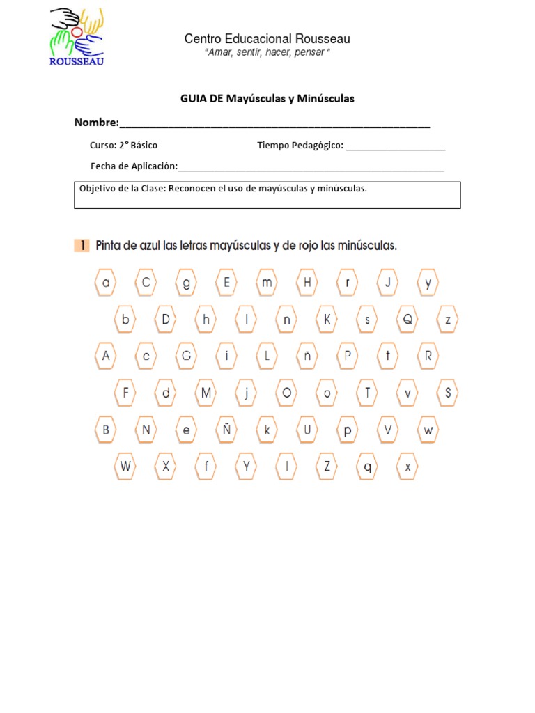 Guia Mayusculas | PDF